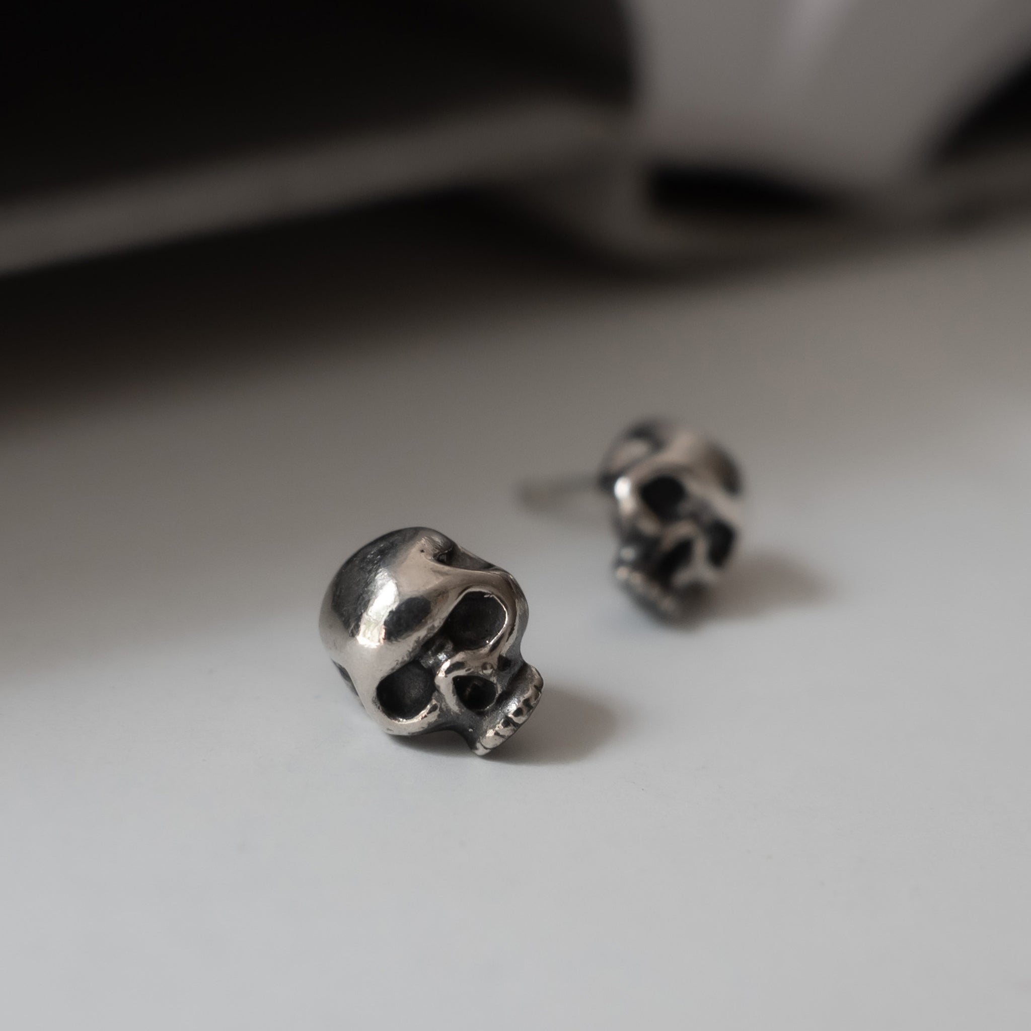 Skull Stud Earrings - Sterling Silver | Futaba Hayashi